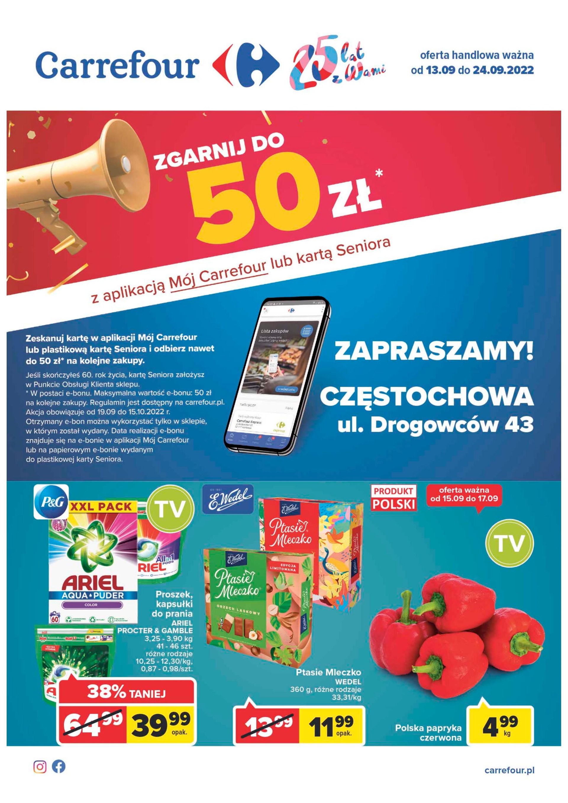 Carrefour Gazetka promocyjna 13-24.09 | Okazjum.pl
