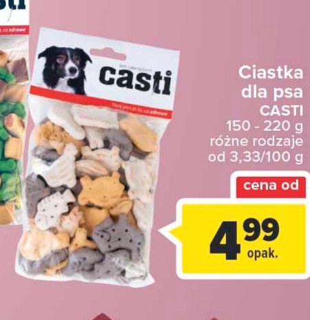 Ciastka dla psa Casti - promocja Carrefour Market - Ding.pl
