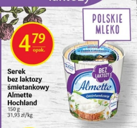 Almette Puszysty serek twarogowy śmietankowy bez laktozy 150 g ...