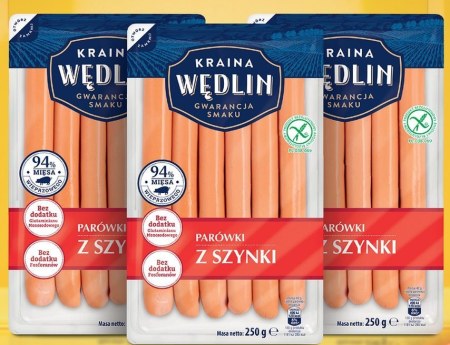 Parówki Kraina Wędlin - 43% TANIEJ! - promocja Biedronka - Ding.pl