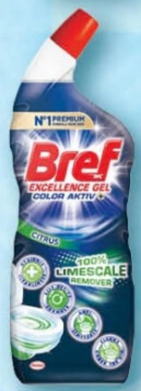 Bref WC Excellence Gel Color Activ+ Ocean Środek czyszczący do WC 700 ...