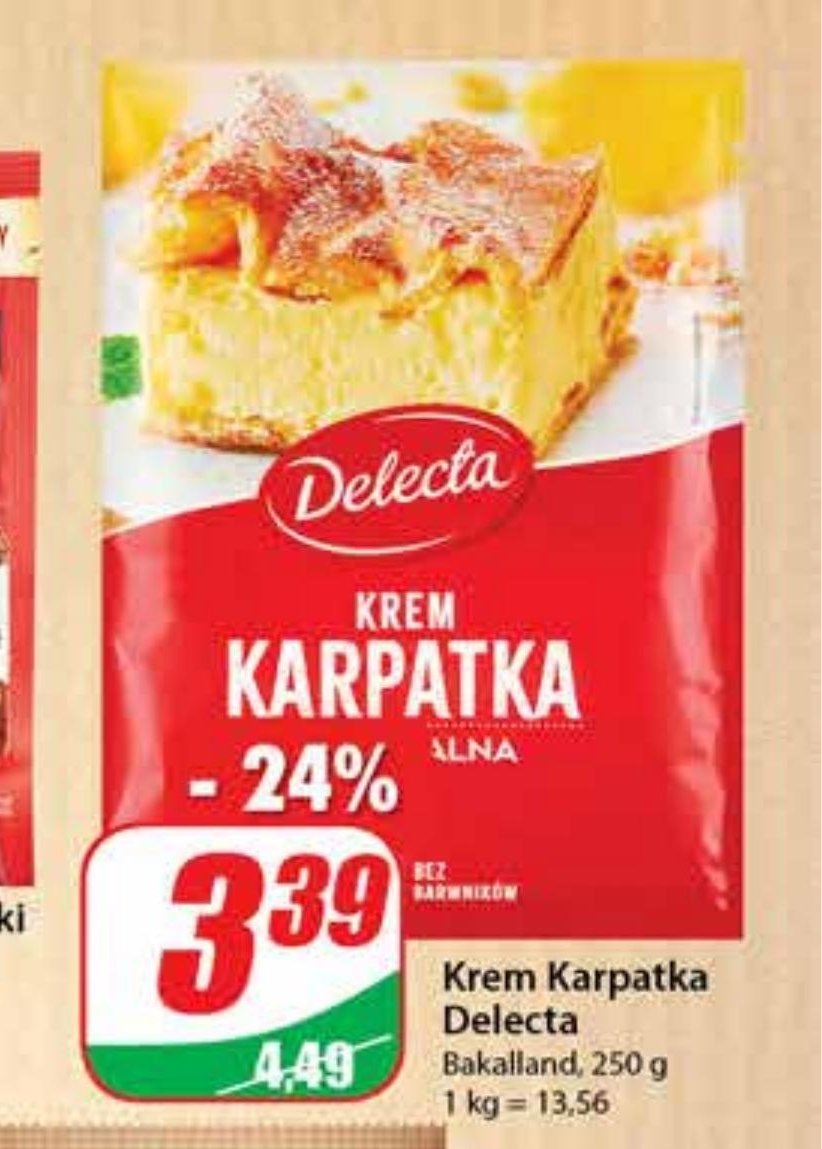 Archiwum | Delecta Krem karpatka oryginalna 250 g - Dino 28. 09. 2022 ...