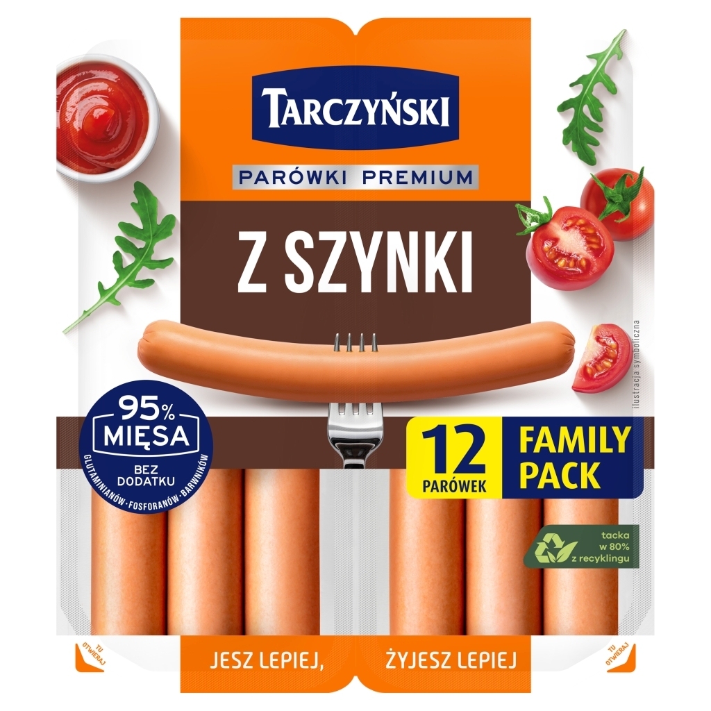 Tarczyński Family Pack Parówki premium z szynki 440 g (2 x 220 g ...
