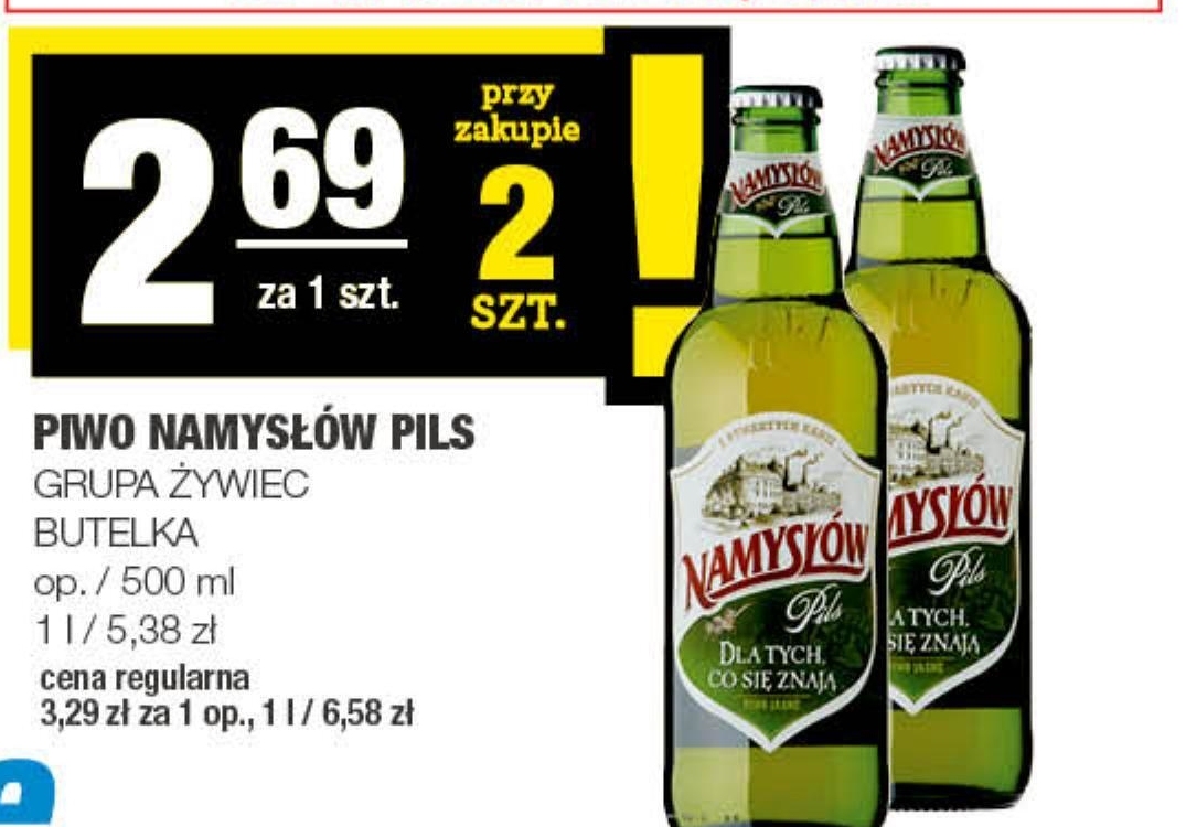 Archiwum | Namysłów Pils Piwo jasne 500 ml - EuroSPAR 05. 10. 2022 - 15 ...