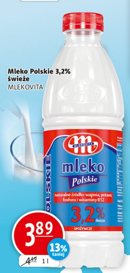 Mleko Mlekovita - 13% TANIEJ! - promocja Prim Market - Ding.pl