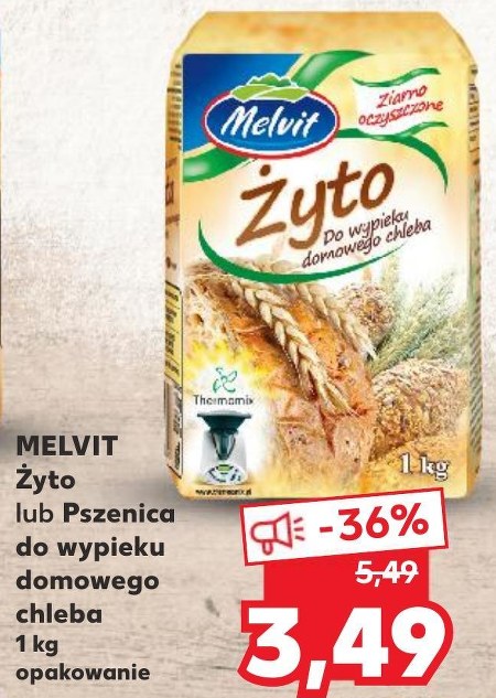 Płatki żytnie Melvit - 36% TANIEJ! - promocja Kaufland - Ding.pl