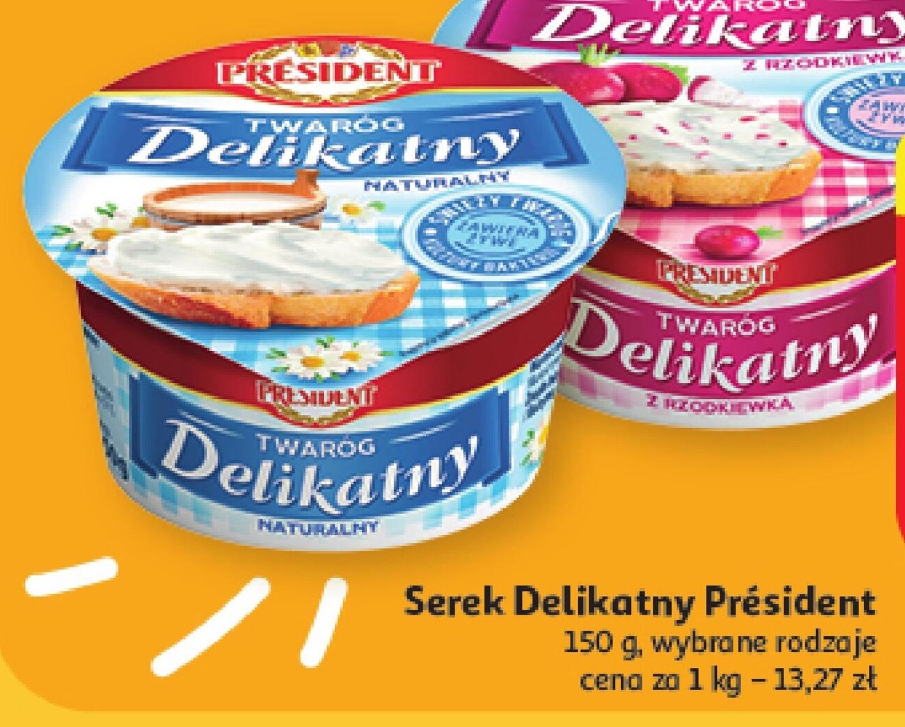 Archiwum | Président Twaróg Delikatny naturalny 150 g - Moje Auchan 20 ...