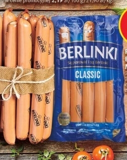 Archiwum | Berlinki Parówki Classic 250 g - Delikatesy Centrum 20. 10 ...
