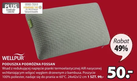 Poduszka Wellpur - 49% TANIEJ! - promocja Jysk - Ding.pl