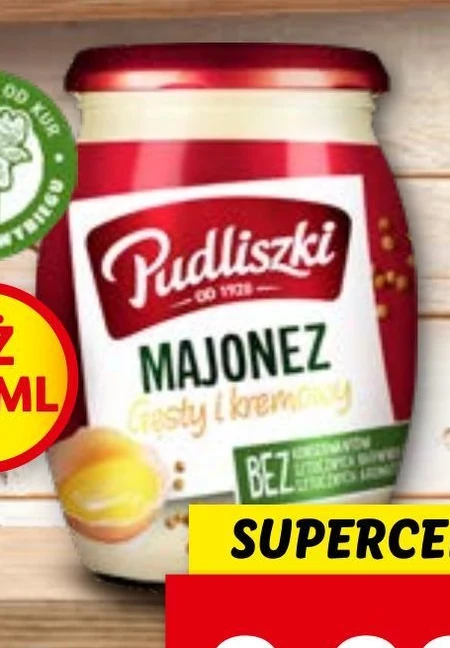 Pudliszki Majonez 680 g - promocja Lidl - Ding.pl