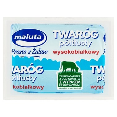 Maluta Twaróg półtłusty wysokobiałkowy 200 g - promocja Netto - Ding.pl