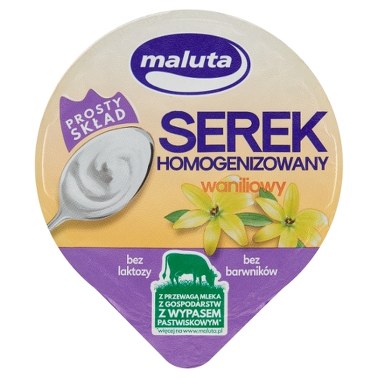 Maluta Serek homogenizowany waniliowy bez laktozy 200 g - promocja WSS ...