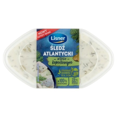 Lisner Śledź atlantycki w sosie koperkowym 280 g - promocja Lidl - Ding.pl