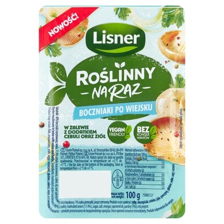 Lisner Roślinny na raz Boczniak po wiejsku 100 g - promocja Kaufland ...
