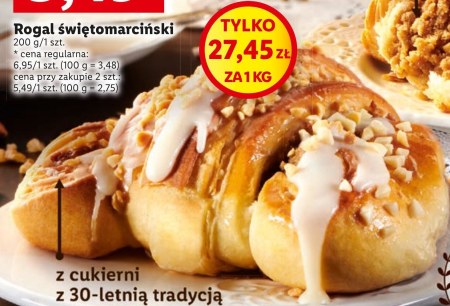 Rogal świętomarciński Cukiernia Lidla - 21% TANIEJ! - promocja Lidl ...