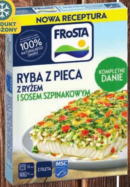 FRoSTA Ryba z pieca z ryżem i sosem szpinakowym 375 g - promocja Netto ...