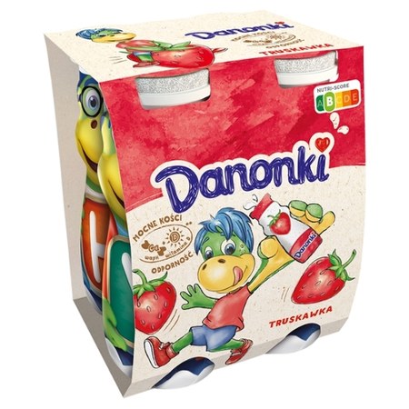 Danone Danonki Jogurt do picia truskawka 400 g (4 x 100 g) - promocja ...