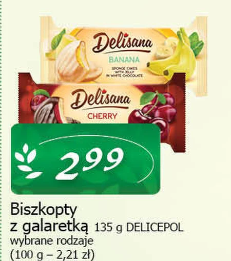 Biszkopty Delicpol - promocja Delikatesy CEZAR - Ding.pl