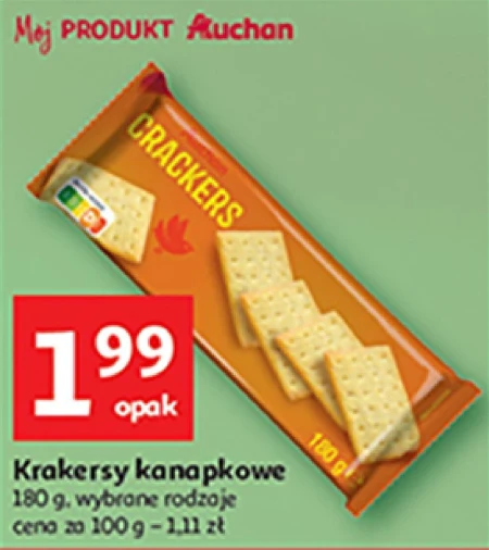 Krakersy Auchan - promocja Auchan Supermarket - Ding.pl