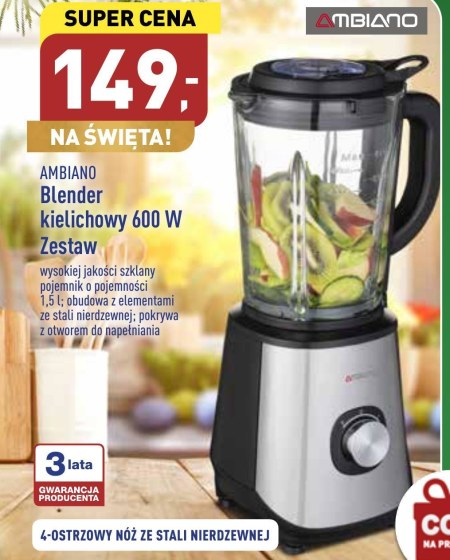 Blender kielichowy Ambiano - promocja Aldi - Ding.pl