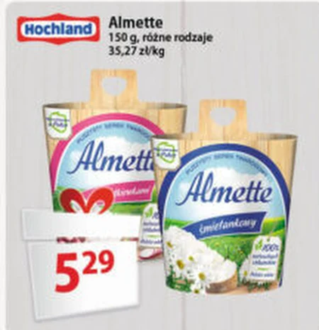 Almette Puszysty serek twarogowy śmietankowy 150 g - promocja PSS ...