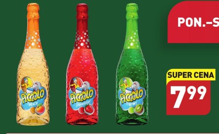 Piccolo Napój bezalkoholowy gazowany o smaku brzoskwiniowym 750 ml ...