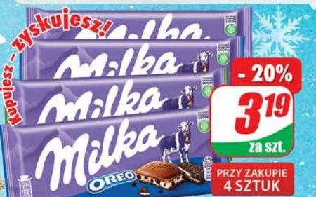 Milka Oreo Choco Czekolada mleczna 100 g - 20% TANIEJ! - promocja Dino ...