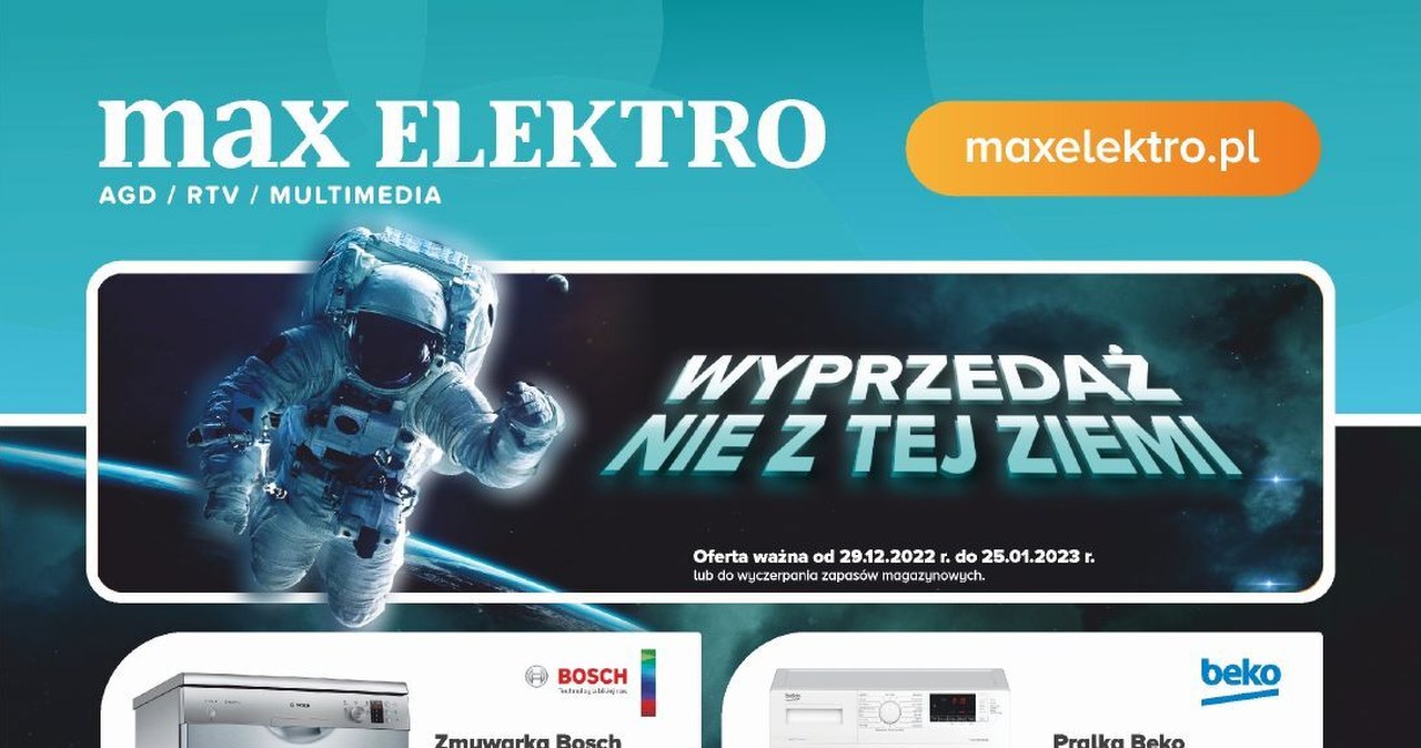 Max Elektro Gazetka Promocyjna - oferty, rabaty, kupony [29.12.2022 do ...
