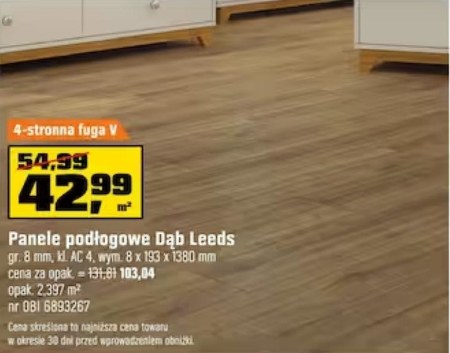 Panele podłogowe - 21% TANIEJ! - promocja OBI - Ding.pl
