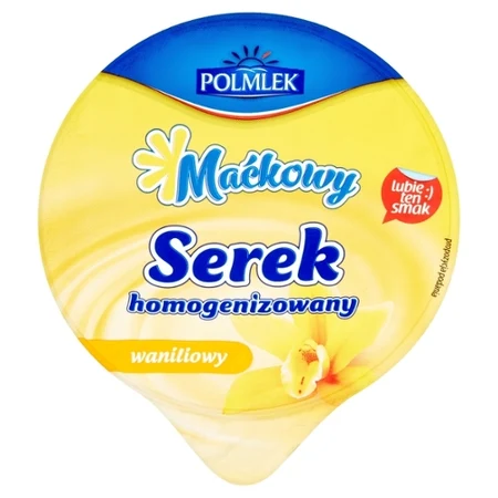 Polmlek Maćkowy Serek homogenizowany waniliowy 250 g - promocja E ...