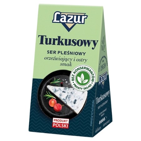 Lazur Ser pleśniowy turkusowy 100 g - promocja EuroSPAR - Ding.pl