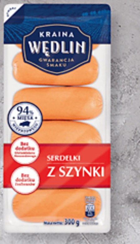 Serdelki Kraina Wędlin - 28% TANIEJ! - promocja Biedronka - Ding.pl