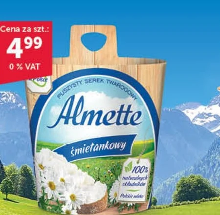 Almette Puszysty serek twarogowy śmietankowy 150 g - promocja Eurocash ...