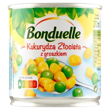 Bonduelle Kukurydza Złocista z groszkiem 170 g - promocja Lewiatan - Ding.pl