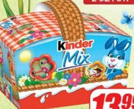 Kinder Mix Zestaw 86 g (12 sztuk) - 12% TANIEJ! - promocja Dino - Ding.pl