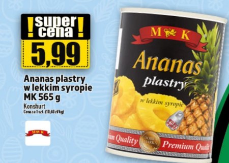 Ananas w puszce MK - promocja Topaz - Ding.pl