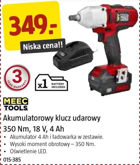 Klucz udarowy Meec Tools - promocja Jula - Ding.pl