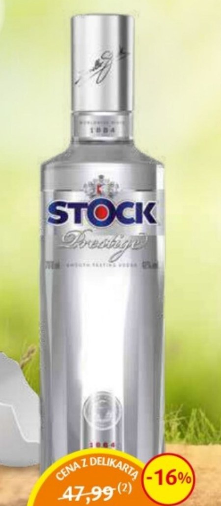 Wódka Stock - 16% TANIEJ! - promocja Delikatesy Centrum - Ding.pl