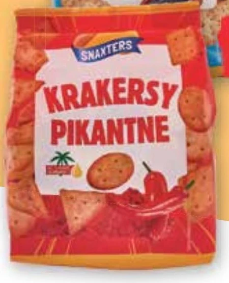 Krakersy Snaxters - 16% TANIEJ! - promocja Netto - Ding.pl