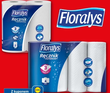 Ręcznik papierowy Floralys - 20% TANIEJ! - promocja Lidl - Ding.pl