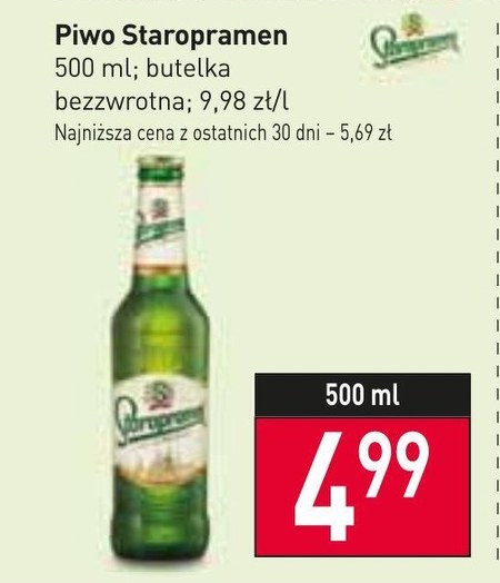 Piwo Staropramen - promocja Stokrotka Supermarket - Ding.pl