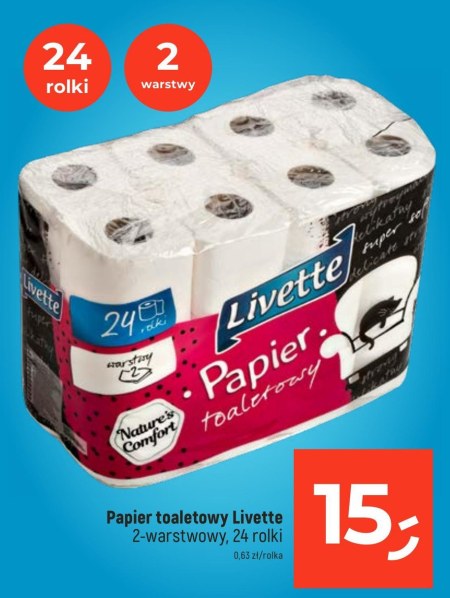 Papier toaletowy Livette - promocja Dealz - Ding.pl