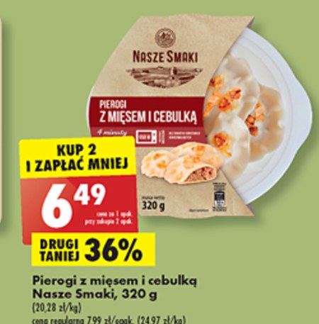 Pierogi Nasze Smaki - 18% TANIEJ! - promocja Biedronka - Ding.pl