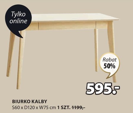 Biurko Jysk - 50% TANIEJ! - promocja Jysk - Ding.pl