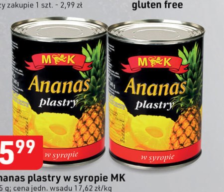Ananas w puszce MK - promocja Stokrotka Optima - Ding.pl