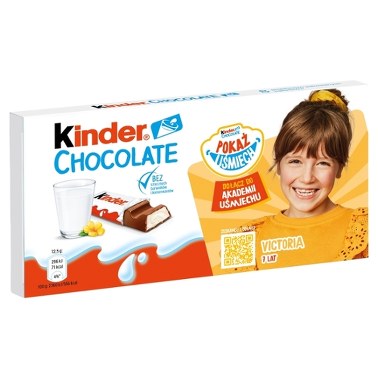 Kinder Chocolate Batonik z mlecznej czekolady z nadzieniem mlecznym 100 ...