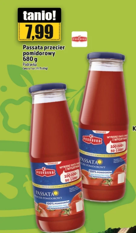 Podravka Passata przecier pomidorowy z cebulką i czosnkiem 680 g ...