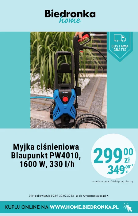 Myjka ciśnieniowa Blaupunkt - 14% TANIEJ! - promocja Biedronka - Ding.pl