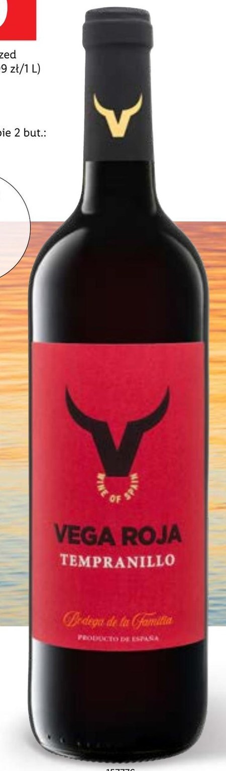 Wino Vega Roja - 13% TANIEJ! - promocja Lidl - Ding.pl