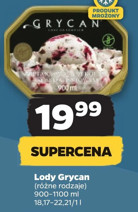Grycan Lody śmietankowe z czekoladą i sosem wiśniowym 900 ml - promocja ...